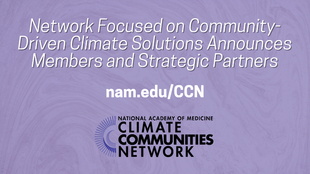 The Center for Health Justice Joins NAM Climate Communities Network ...